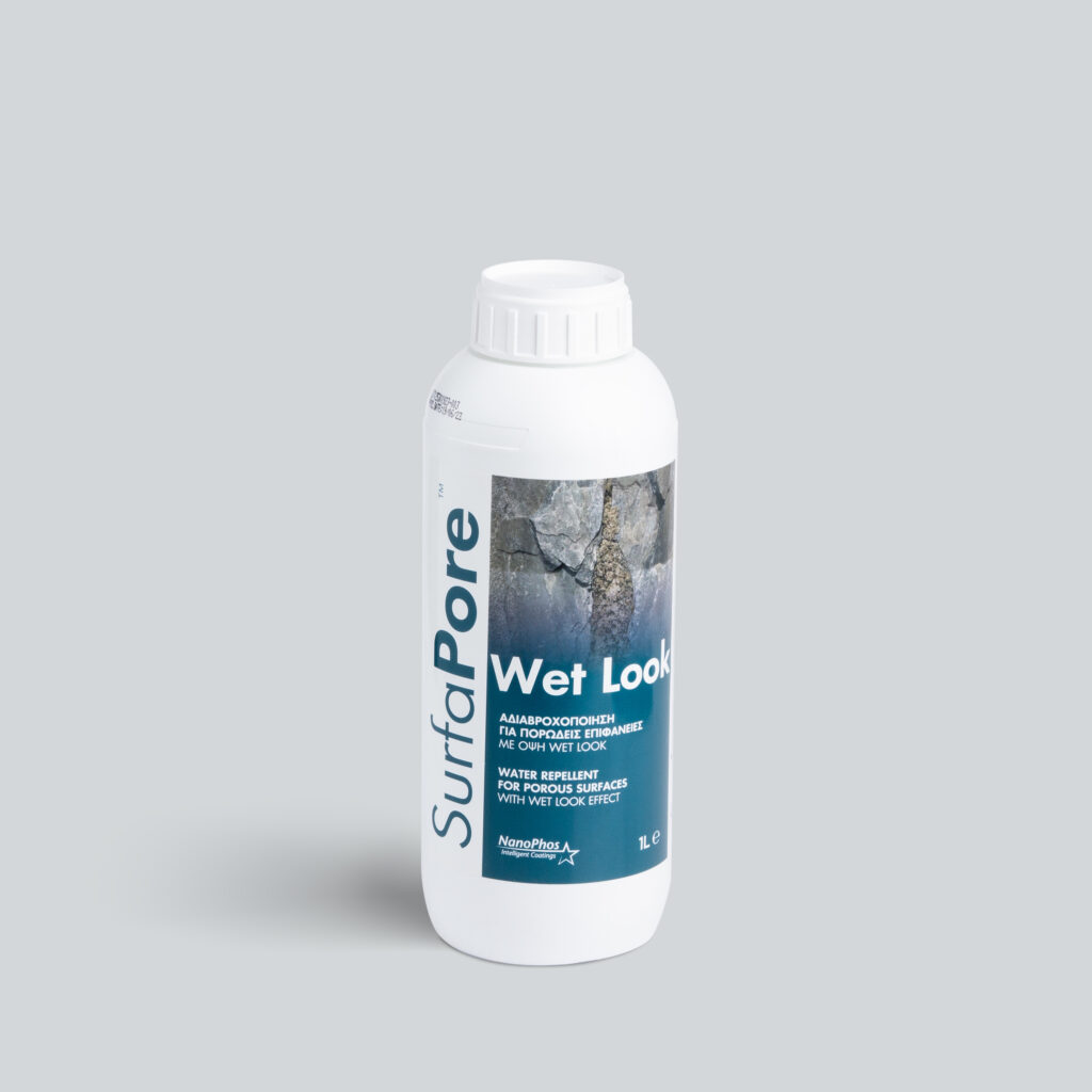 WET LOOK 3lt : Impermeabilizzante per superfici porose | Nanocubo